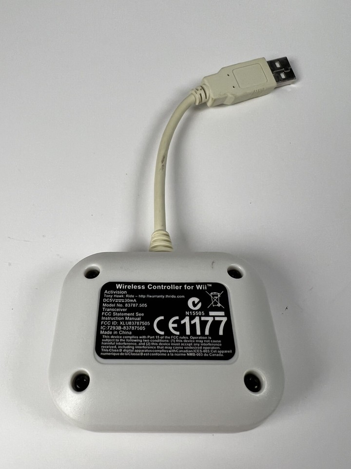 Tony Hawk Ride Wireless Controller Dongle Only for Nintendo Wii 83787. ...