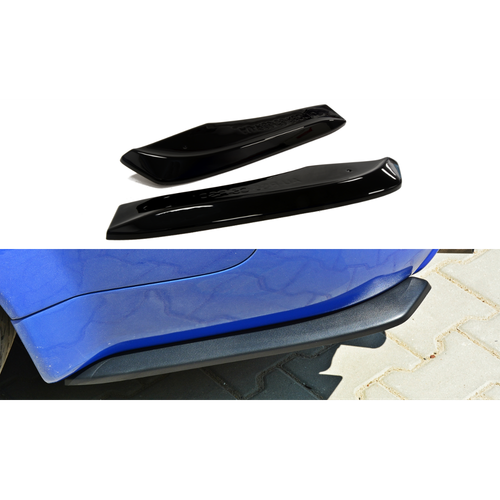 Rear Side Diffusers Maxton Design Gloss Black ABS For Audi Rs6 C5 Avant ...