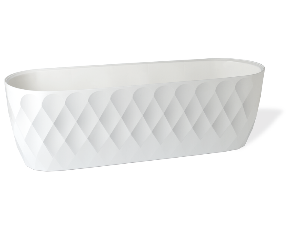 Trough Plant Pot Long Plastic Planter Indoor Decor Garden Window Herb ...