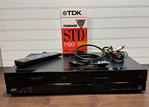 JVC DR-MV150B Combo Player VHS to DVD Recorder HDMI 1080p Works w ...