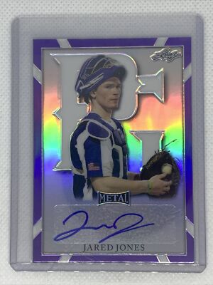 2021 LEAF METAL PERFECT GAME JARED JONES AUTO PURPLE REFRACTOR 5/25 | eBay