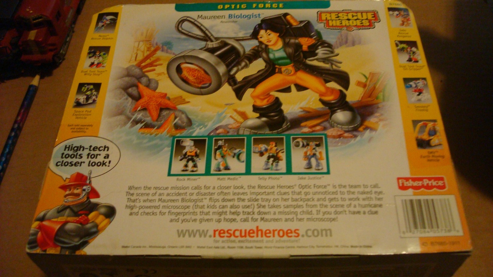 Rescue Heroes Optic Force Maureen Biologist Factory Sealed 2003 | eBay