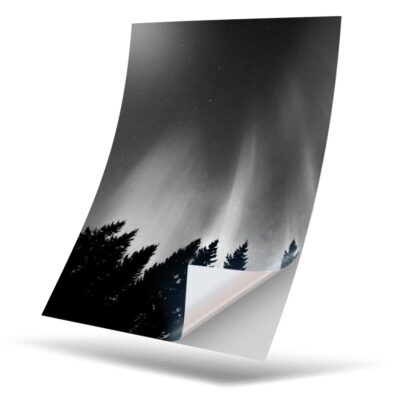 1 x Vinyl Sticker A4 - BW - Aurora Borealis Northern Lights Sky #41113 ...