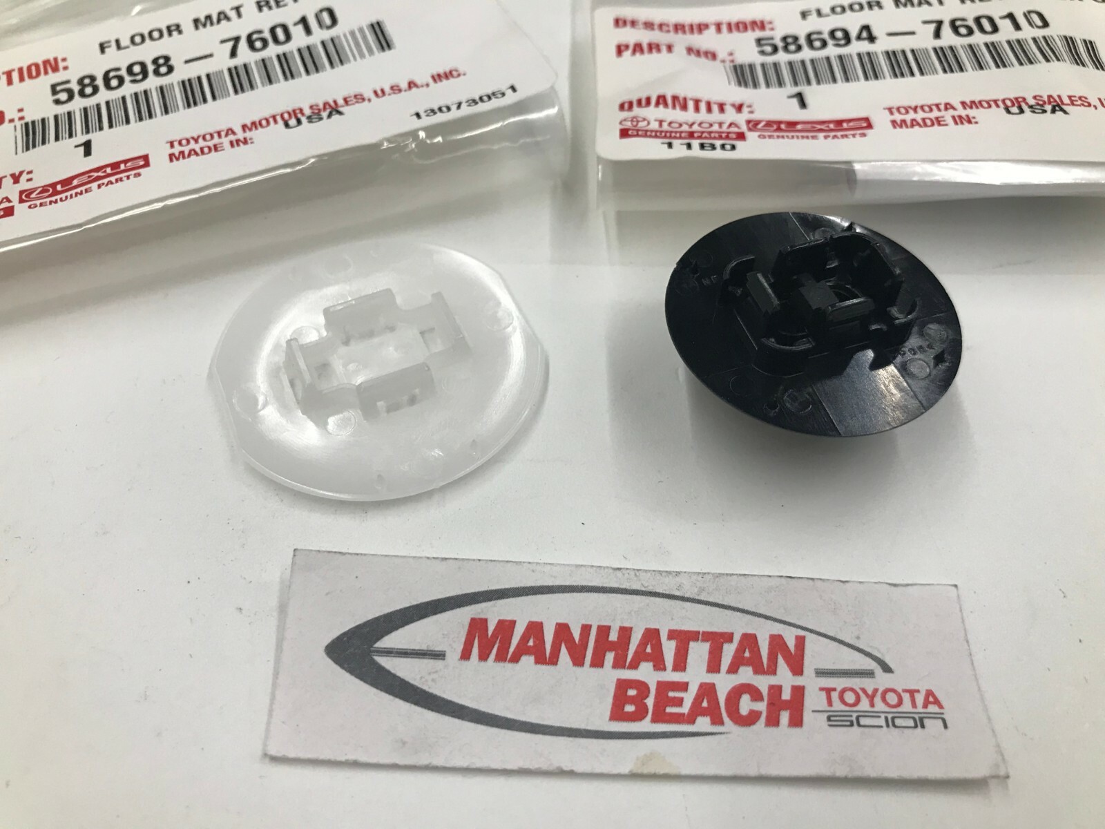 GENUINE TOYOTA Lexus Scion Floor Mat Hooks Retention Hold Down clip ...