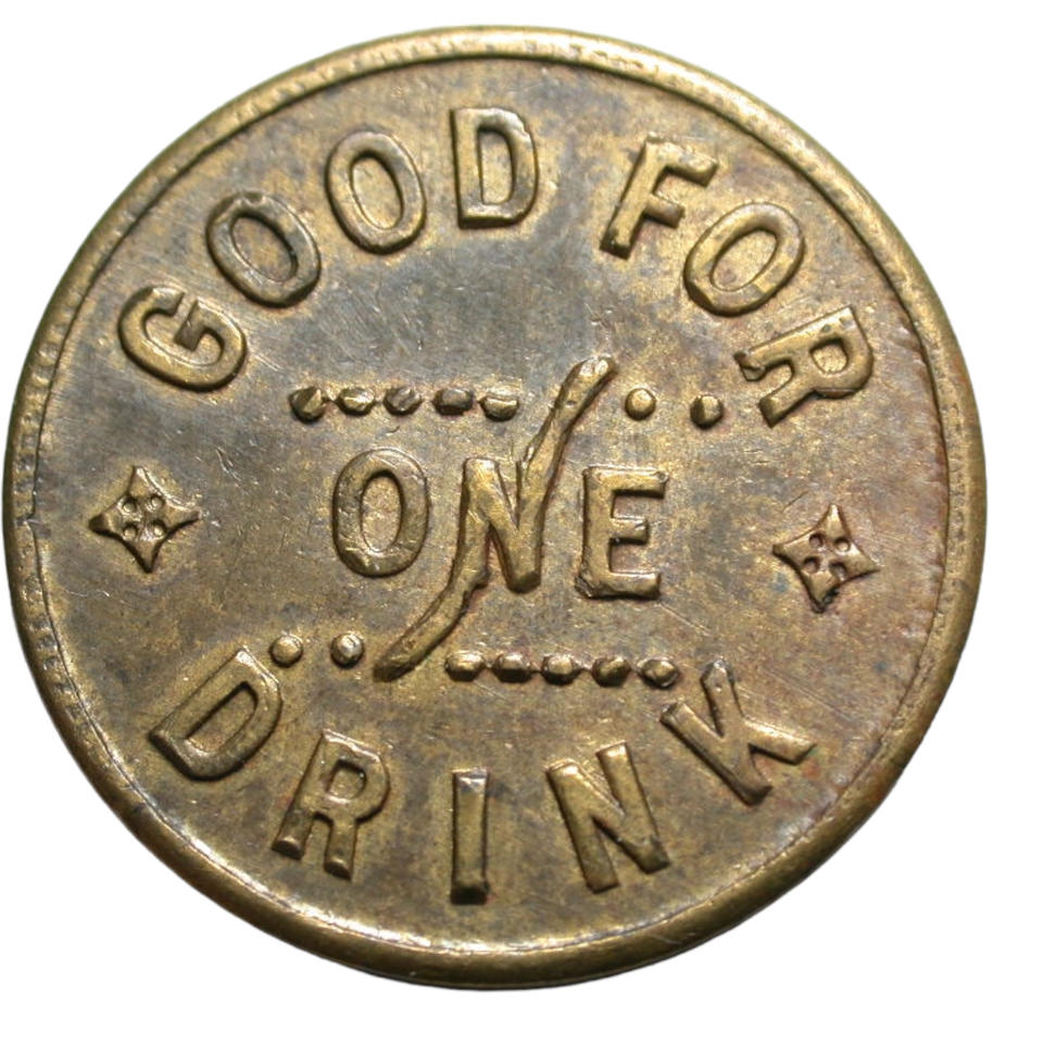 Stent, CA Opera Saloon R. O'brien G/F One Drink K-10 Token | eBay