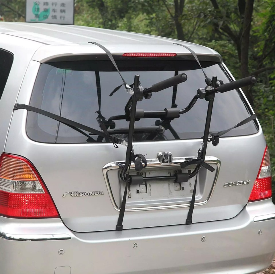2 Bicycle Bike Car Cycle Carrier Rack Universal Fitting Saloon ...