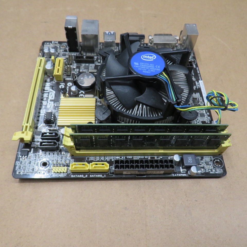ASUS H81M-P-SI Motherboard Bundle 8GB RAM Socket 1150 Core i3 supports ...