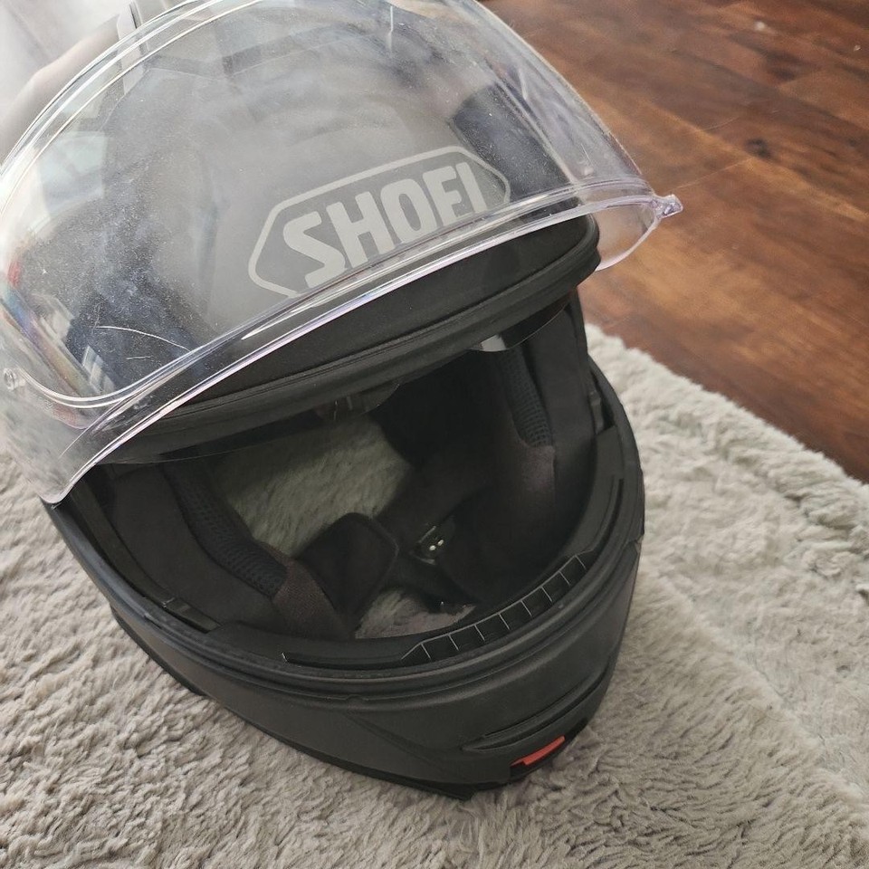 SHOEI Full Face Helmet XL Matte Black w/ Detachable Interior Used | eBay