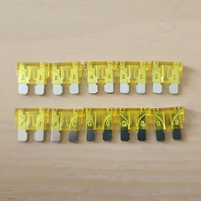 10pcs 20A Yellow Standard Blade Fuse ATU 20A Wedge Fuse AU STOCK FAST ...
