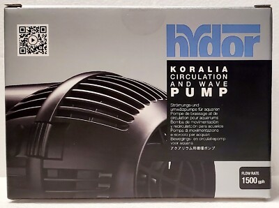 HYDOR KORALIA CIRCULATION and WAVE AQUARIUM WATER PUMP 1500 GPH P29501 ...