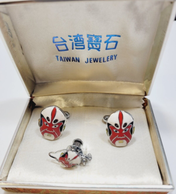 VINTAGE WRESTLER KABUKI HEAD CUFFLINKS VERY UNIQUE TAIWAN JEWELERY | eBay