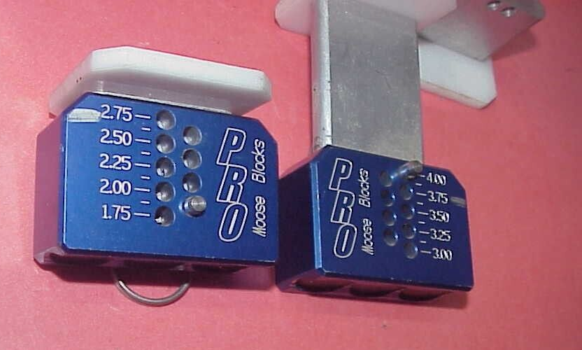 Moose Blocks Pro Adjustable Set Up Blocks with Extra Set of Adjusters ...