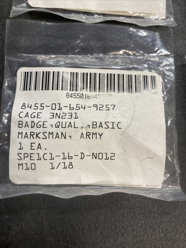 US Army Marksman Badge Lot of 4 NSN 8455-01-654-9257 | eBay