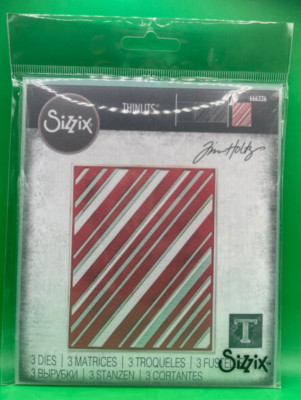 Sizzix Thinlits Dies By Tim Holtz 3/Pkg-Layered Stripes | eBay