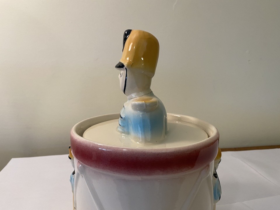 Vintage Ceramic Drum Major Drummer Boy Cookie Jar Shawnee Pottery Co ...