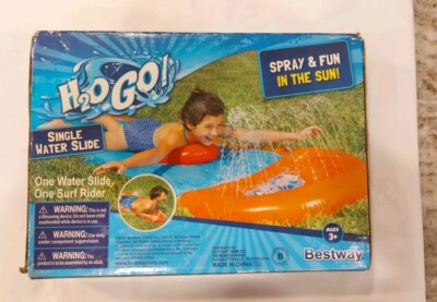 Bestway H20 GO! Single Water Slide, Drench Pool,1 Surf Rider 18" Feet ...
