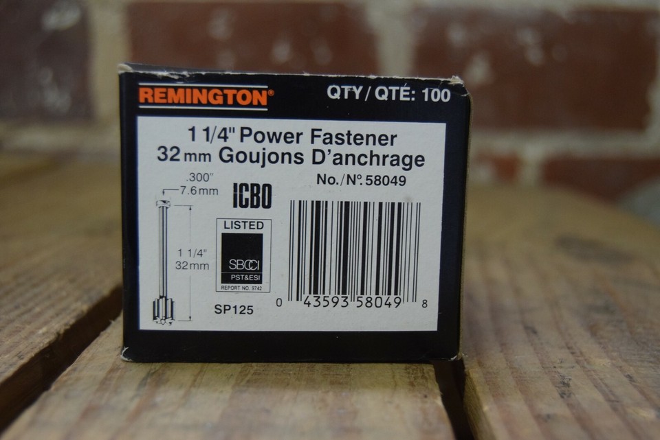 350+ Remington 1 1/4" Power Fastener .300 Drive Pin | eBay