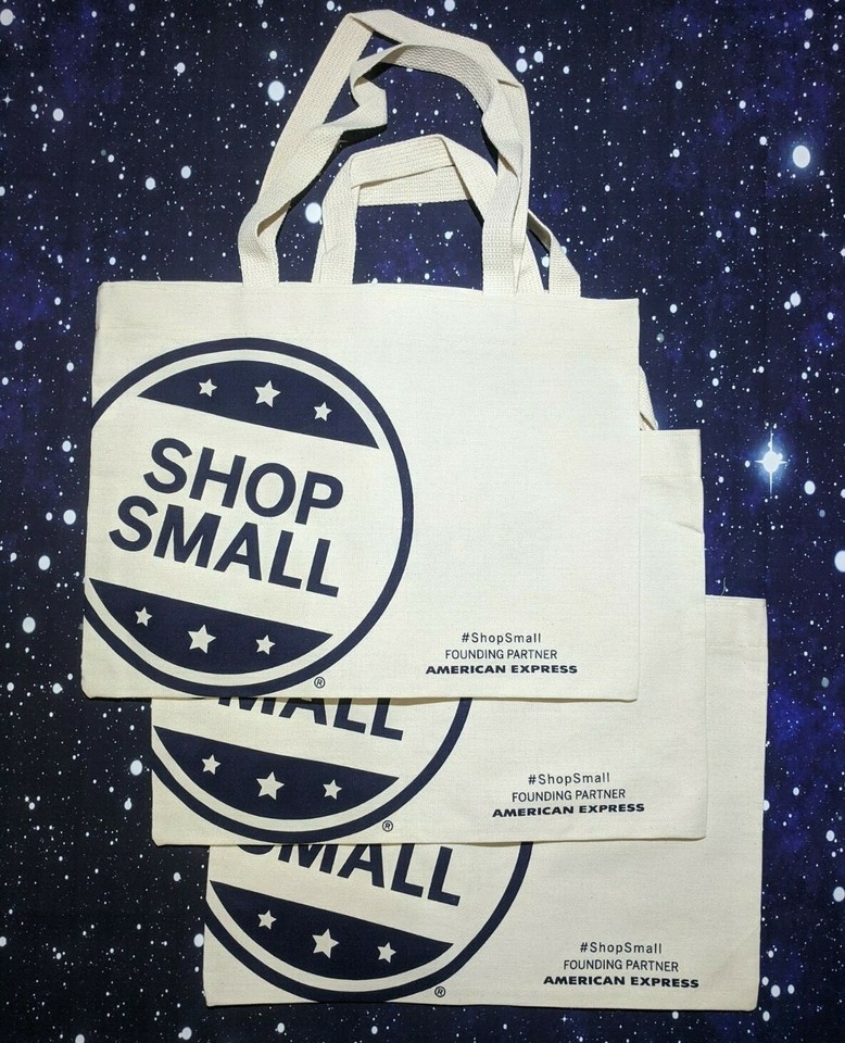 3PC NEW Small Business Saturday Tote Bag AMEX Shop Small Designed by ...
