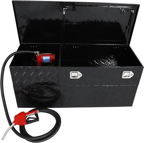 51 Gallon Fuel Tank Tool Box Combo Fuel Transfer Tank & Toolbox with 10 ...