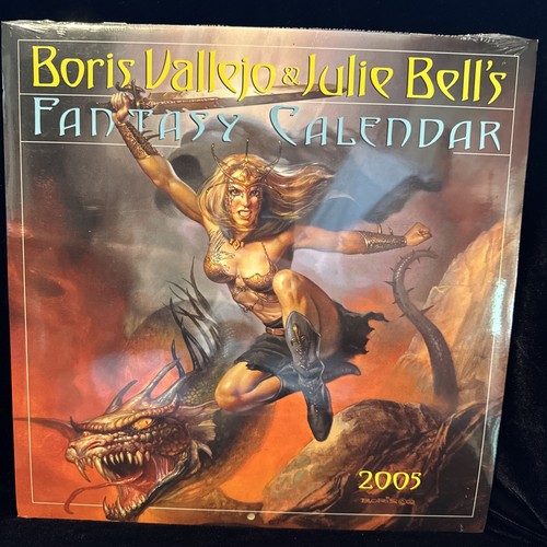 Fantasy Art Calendar by BORIS VALLEJO & JULIE BELL. Vintage 2005 - New ...