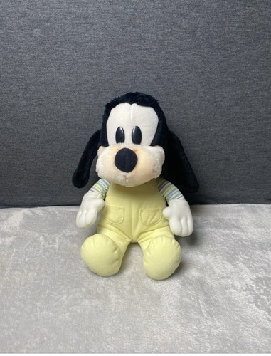 Vintage Disney Babies Baby Goofy Plush Yellow Overalls Stripe 13 ...