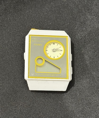 Rare Casio Film Watch 5858 FS-03 Digital/Analog Yellow/white As Is ! | eBay