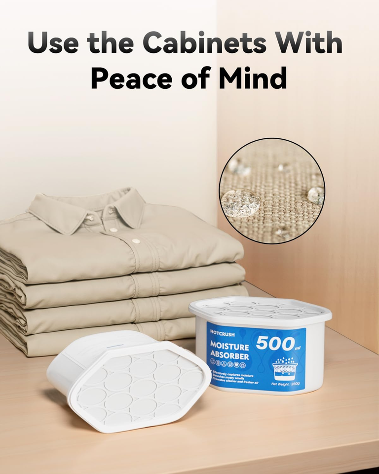 Moisture Absorber Boxes 16Pack - Disposable 500Ml Portable Dehumidifier ...