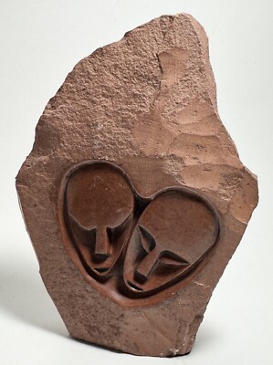 Vintage Stone Carved Sculpture 7" Faces Antique VERY RARE | eBay