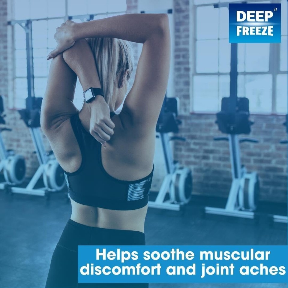 Deep Freeze Muscle Rescue Freeze Spray, Pain Relief Cold Spray 150 ml ...