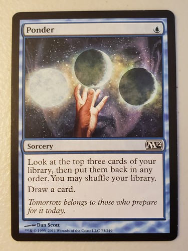 MTG Ponder M12 73/249 Moderate Play | eBay