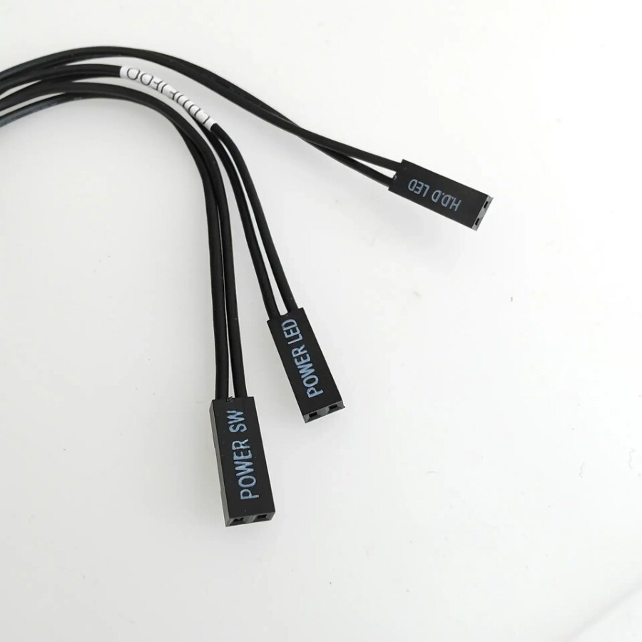 Motherboard Power SW HDD LED + - Cable 6P Start Switch Jumper Front ...