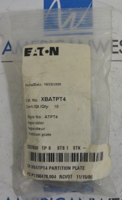 EATON XBATPT4 - SEPERATOR - NEW BAG OF 10 | eBay