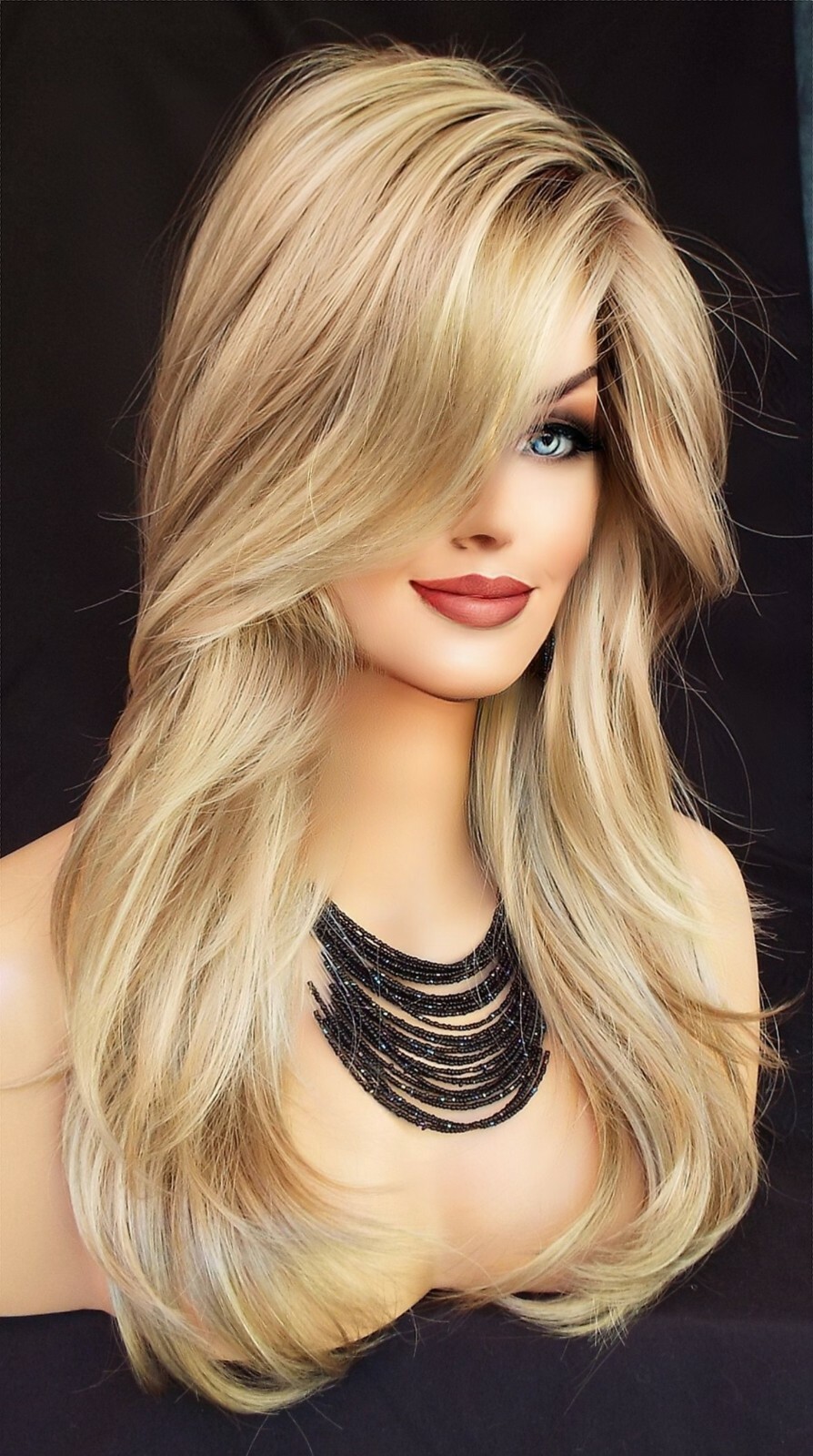 "ANGELICA" ROP NORIKO WIG LONG SLIGHT WAVE CLR☆MOCHA HIGHLIGHT *SEXY ...