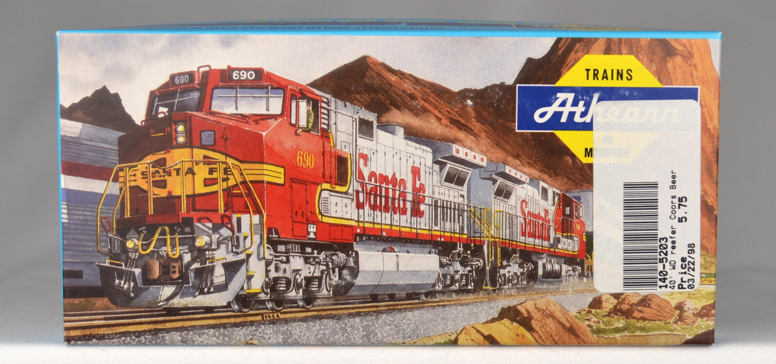 Athearn HO, 40' Wood Reefer, Coors Beer, GARE 5465, #5203 - Brand New ...