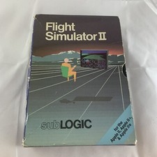 Flight Simulator II Cm-fs2 SubLogic for Commodore 64 by Bruce Artwick ...