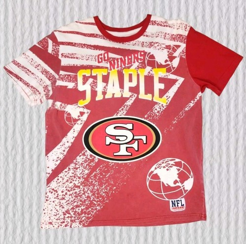 NFL AOP San Francisco 49ers Tee T Shirt Staple Mens MED Go Niners Y2K ...