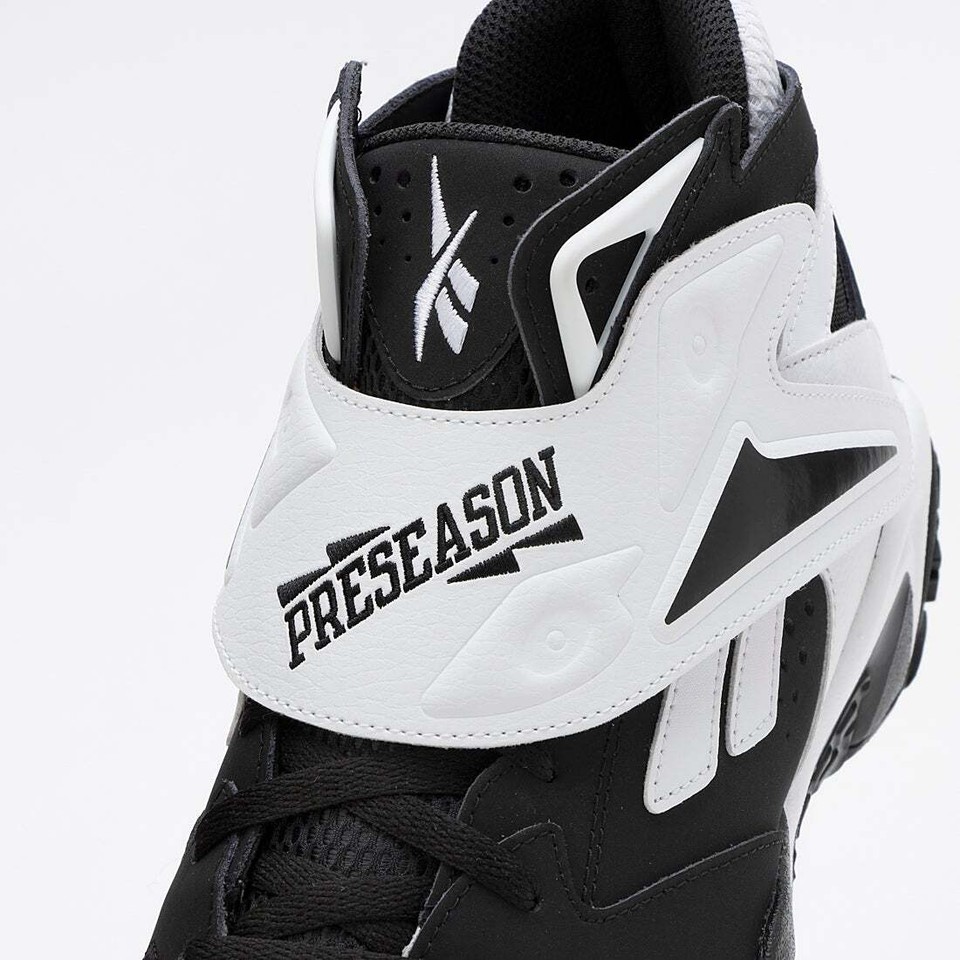 Reebok Preseason 94 100202788 Black White Men Basketball Hoopers Shoes ...