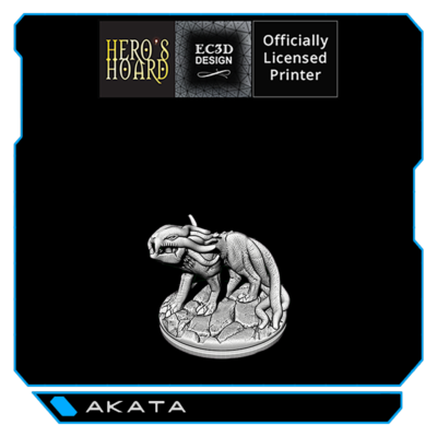 3D Printed Akata (Space Lion) model for Sci Fi Tabletop RPG Starfinder ...