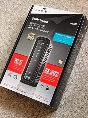 ARRIS SURFBOARD SBG6580 DOCSIS 3.0 CABLE MODEM / WI-FI ROUTER COMBO | eBay