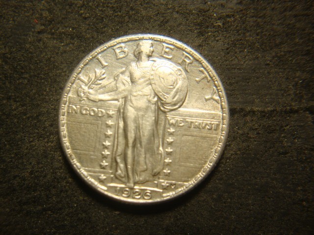1926 BU AU BOLD DATE Standing Liberty Quarter Near FH Premium Coin NCX ...
