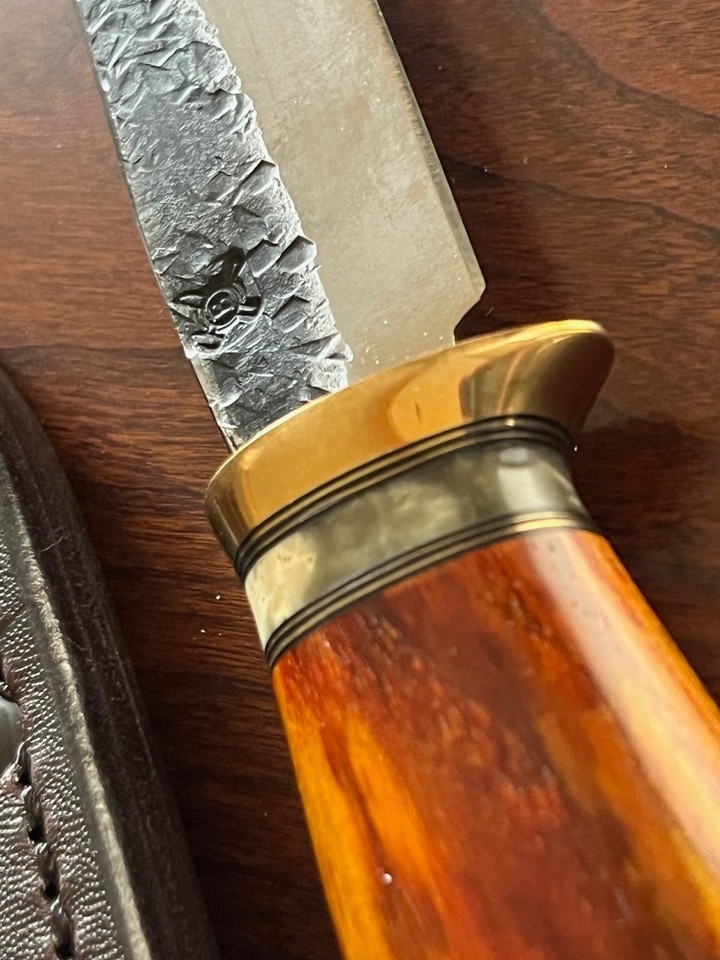 Behring Made Custom Knife 9" Bird & Trout | eBay