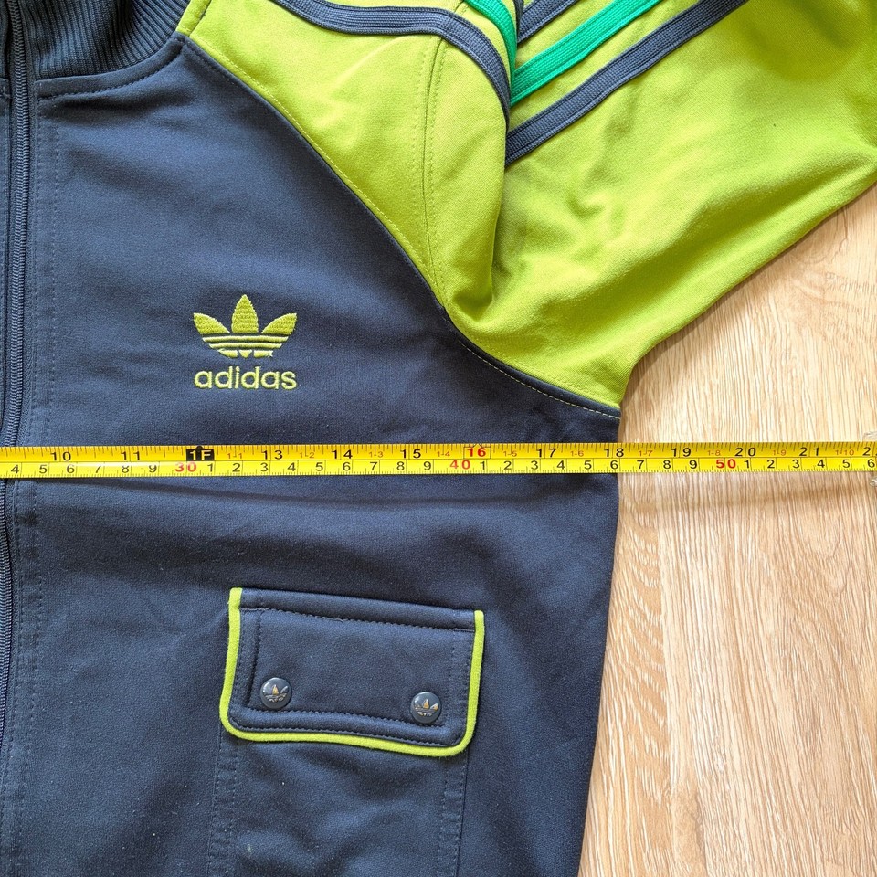 Adidas Originals Jamaica Track Jacket Green Black Trefoil Logo Size S ...