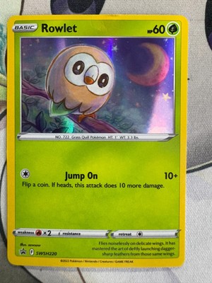 Rowlet Holo English Pokemon TCG BKBD873 | eBay