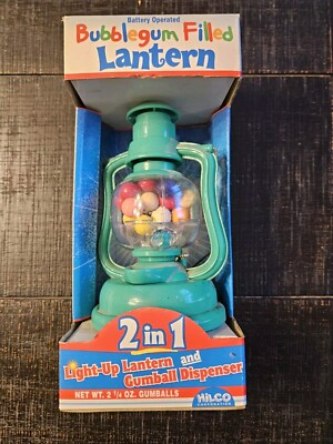 Lantern Gumball Dispenser Lighted Bubble Gum Fill Lantern By Hilco NIB ...