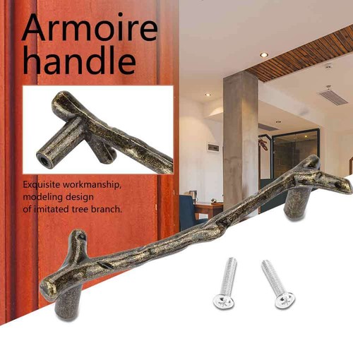 Zinc Alloy Tree Branch Solid Cabinet Handle Simple Style Furniture Door ...