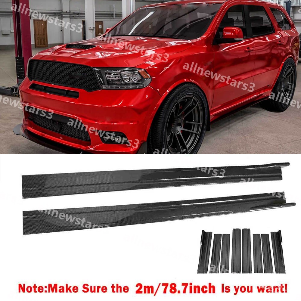 2m 79'' Side Skirts Panel Lip Body Kit carbon fiber For Dodge Durango ...