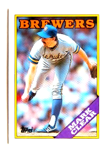Mark Clear #742 Topps 1988 Baseball Card (Milwaukee Brewers ) E | eBay