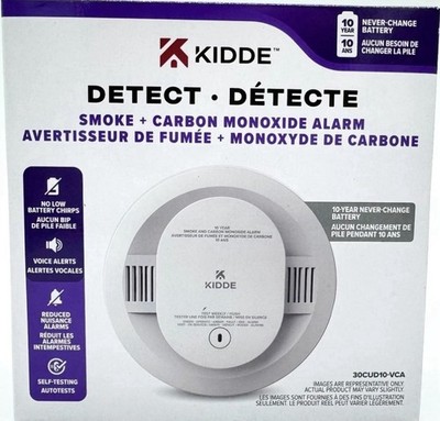 Kidde DETECT Combination Smoke & CO Alarm MODEL 30CUD10-VCA | eBay