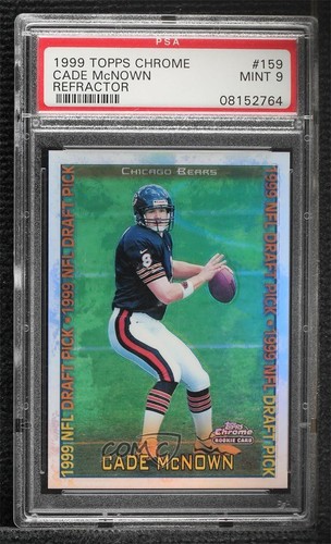 1999 Topps Chrome NFL Draft Pick Refractor Cade McNown #159 PSA 9 MINT ...