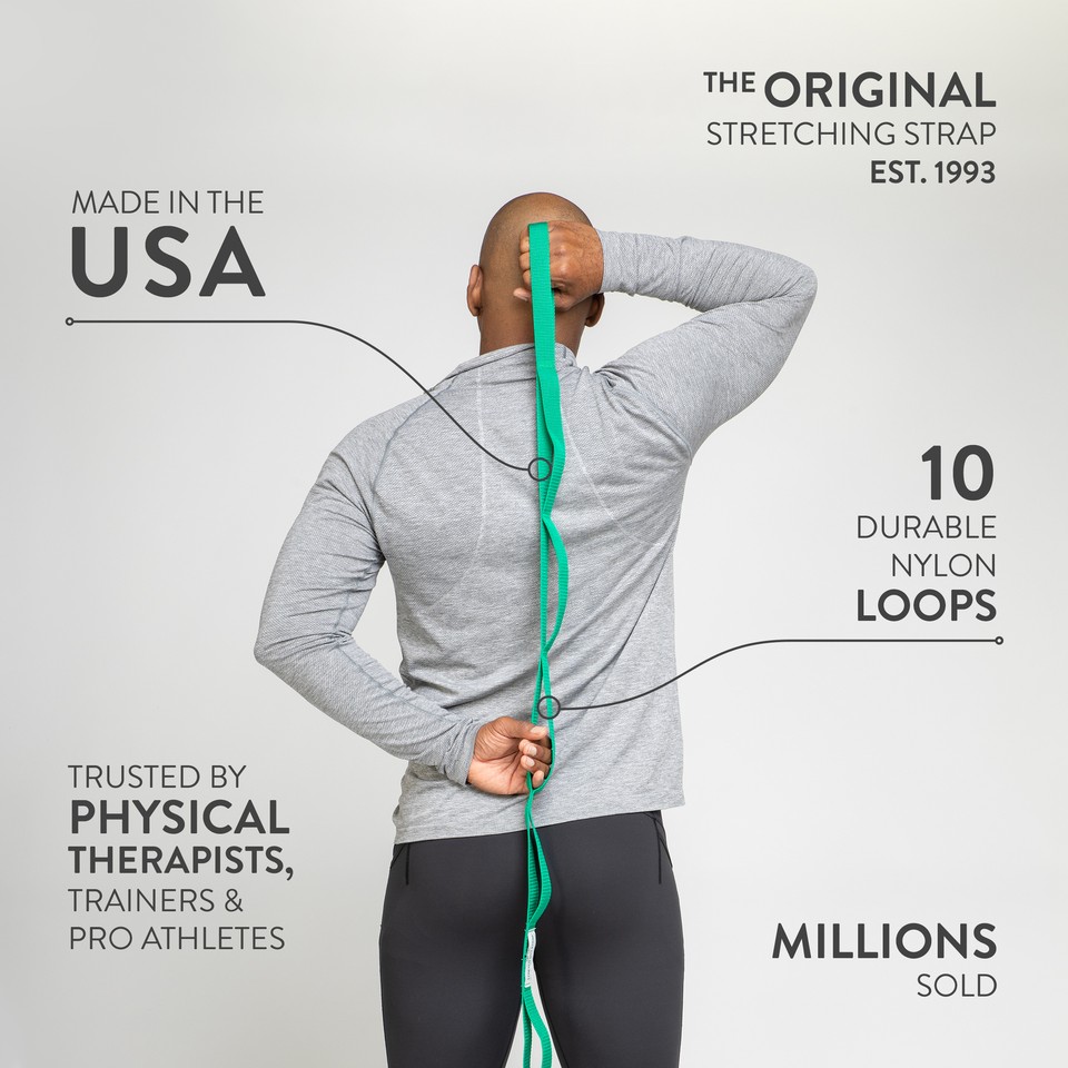 OPTP The Original Stretch Out Strap with Exercise Poster – Made in The ...